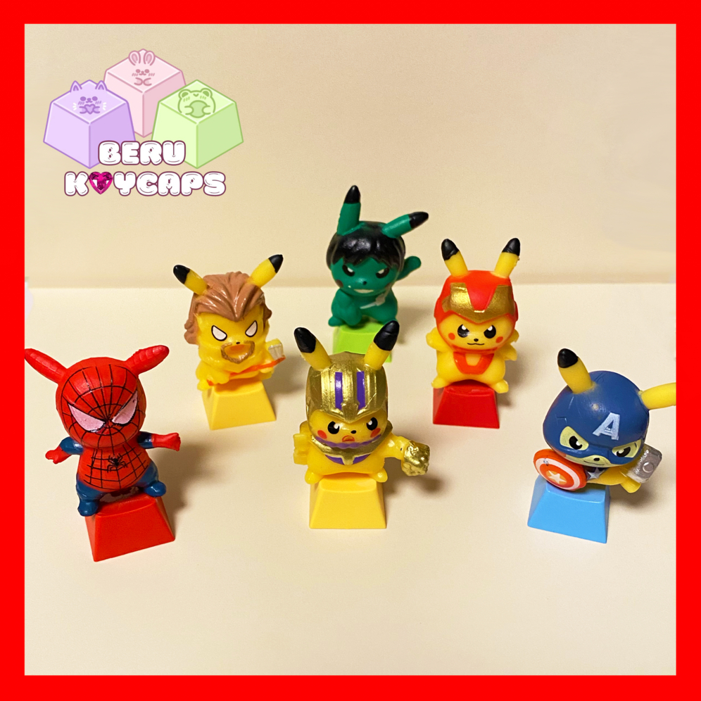 Pikachu Avengers Keycaps for Mechanical Keyboards | Shopee Malaysia