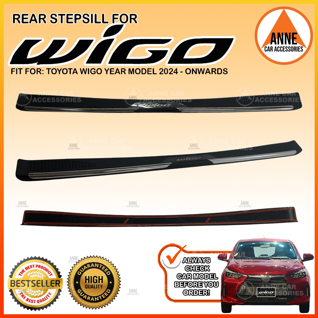 Rear Stepsill for Toyota Wigo 2024 2025 Rear Bumper Cover / Rear Bumper ...