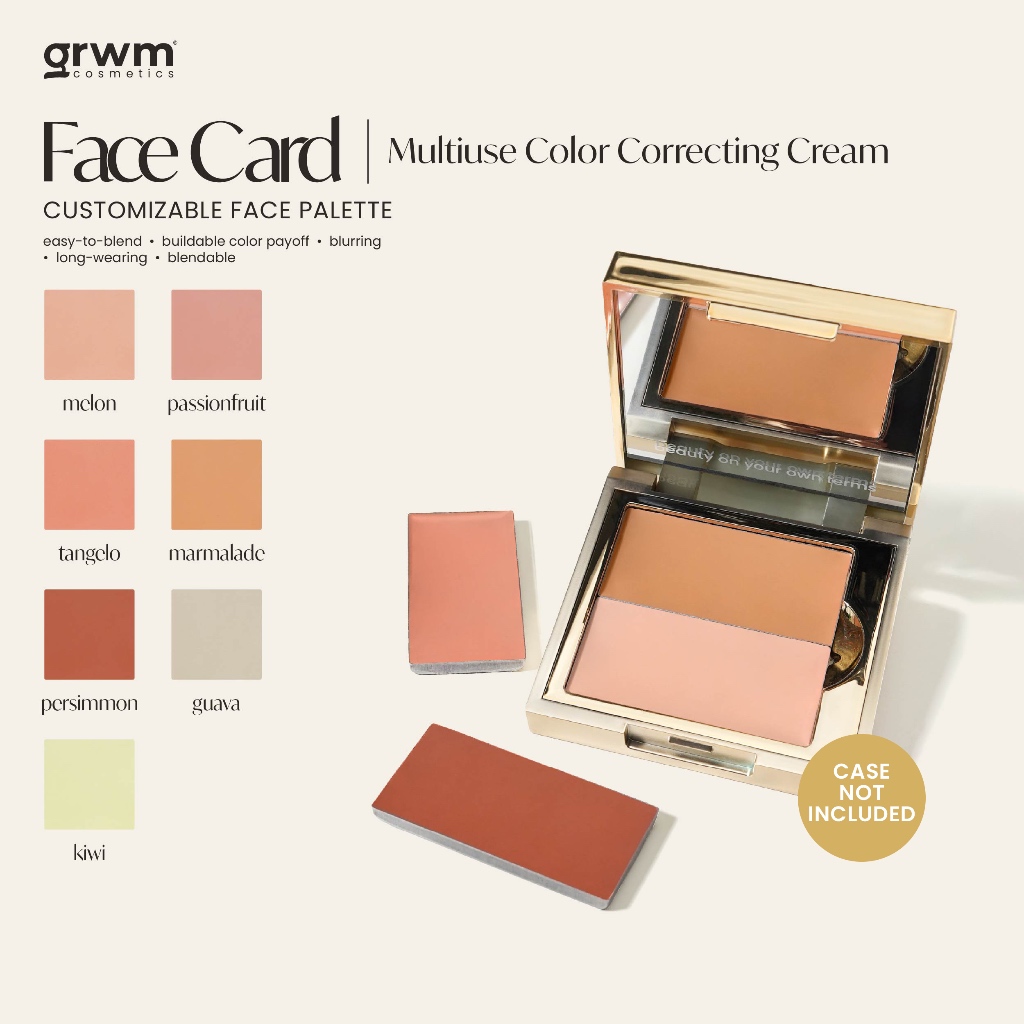 GRWM Cosmetics Face Card Multiuse Color Correcting Cream [CASE NOT ...