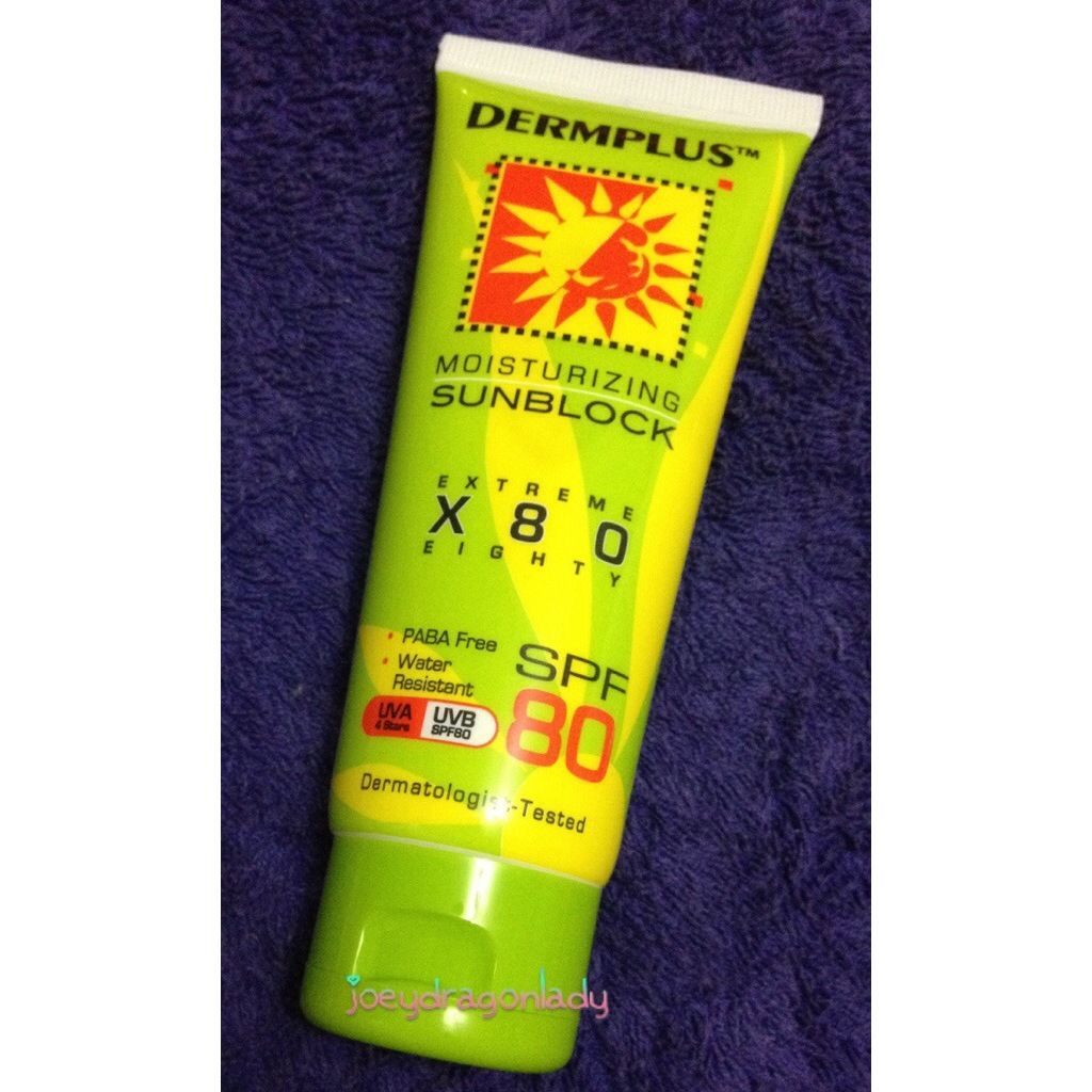 dermplus moisturizing sunblock extreme x 80 eighty spf 80 100ml ...