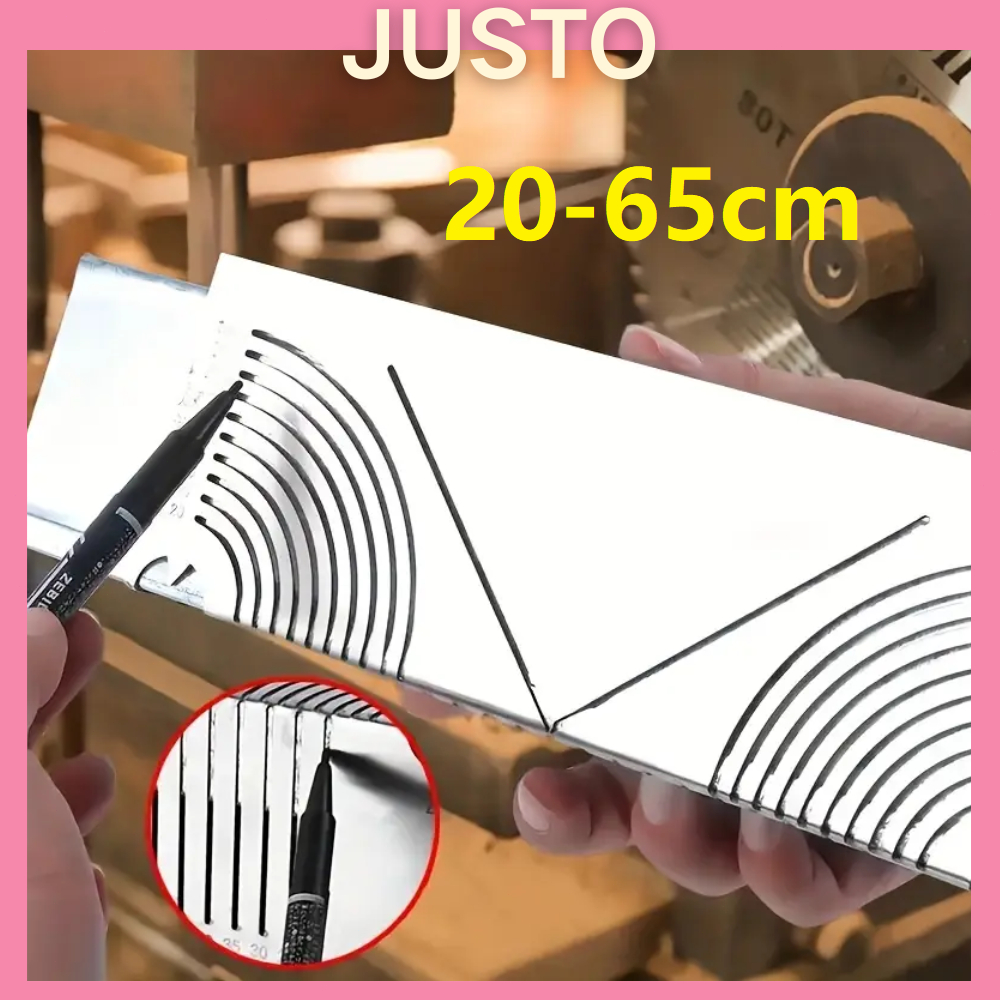 Multifunctional Metal Ruler Angle Ruler Drawing Ruler For Square Tube ...