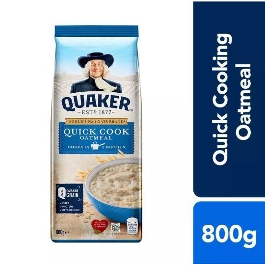 Quaker Quick Cook Oatmeal 800g | Shopee Malaysia