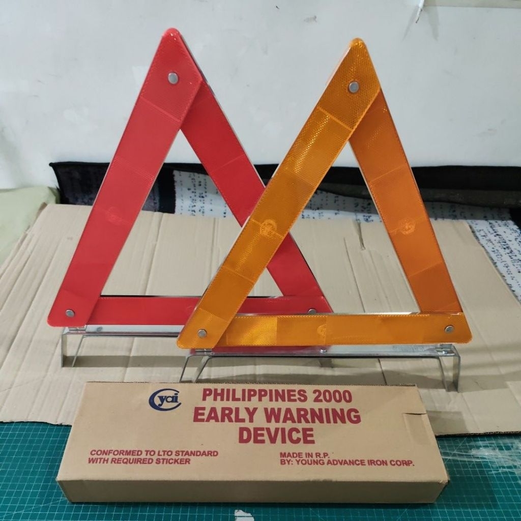 EARLY WARNING DEVICE PHILIPPINES W/LTO STICKER HEAVY DUTY STANDARD | Shopee Malaysia