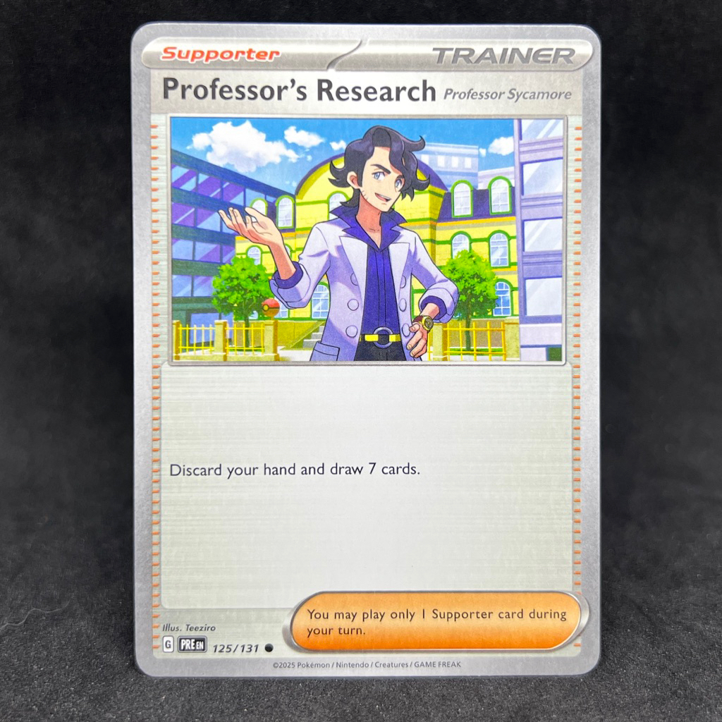 Pokemon TCG Professor's Research Sycamore 125/131 2025 Scarlet & Violet ...