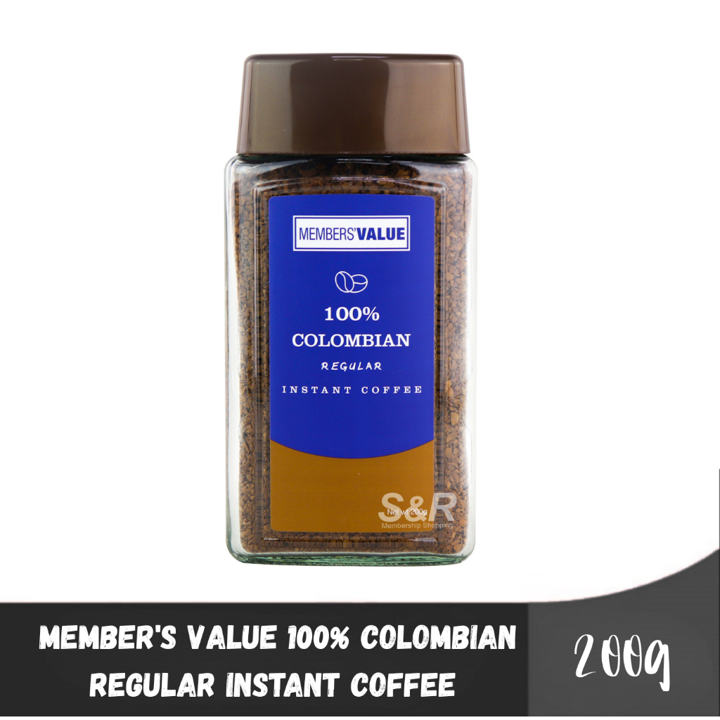 Member's Value 100% Colombian Regular Instant Coffee 200g | Shopee Malaysia
