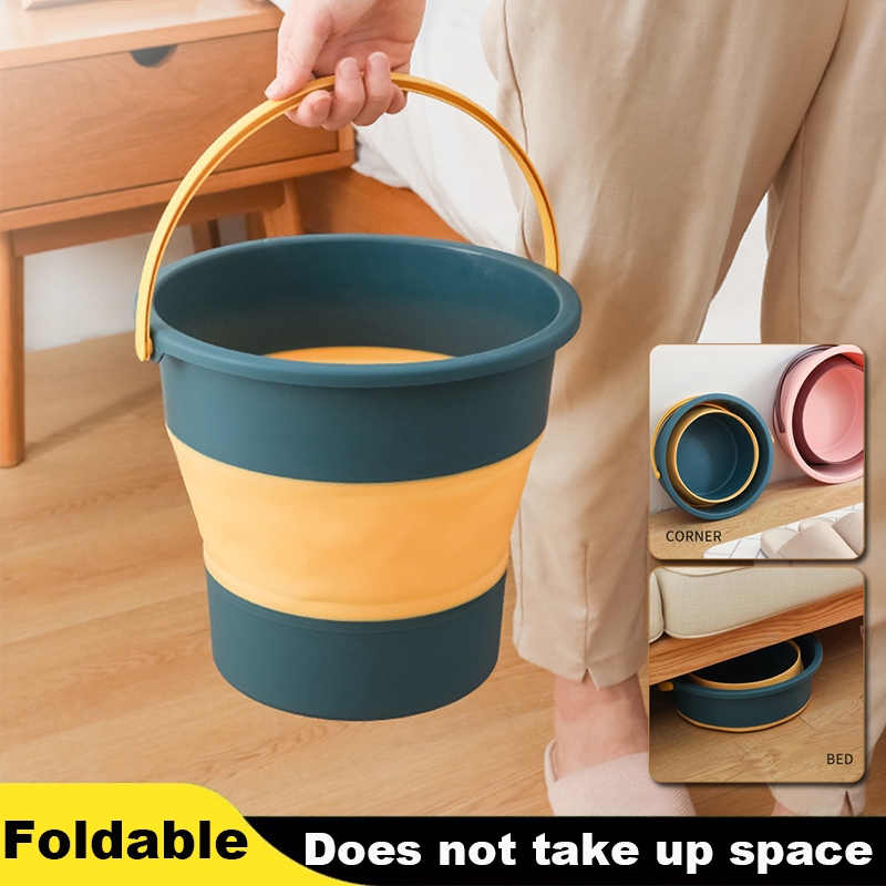 5L/10L portable camping basin folding bucket Silicone Bucket Bowl Bas ...