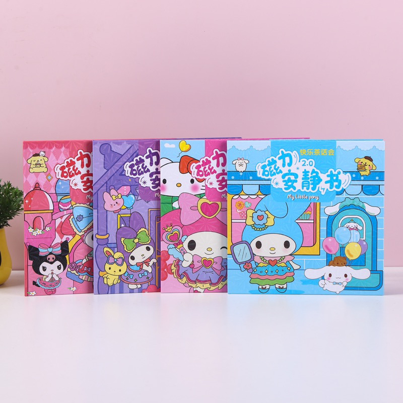 Sanrio Magnetic Quiet Book Cut-Free New Girl Handmade Toy Children DIY ...