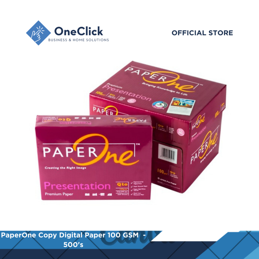 PaperOne Copy Paper Digital 100 GSM (Short/Long/A4) 500's | Shopee Malaysia
