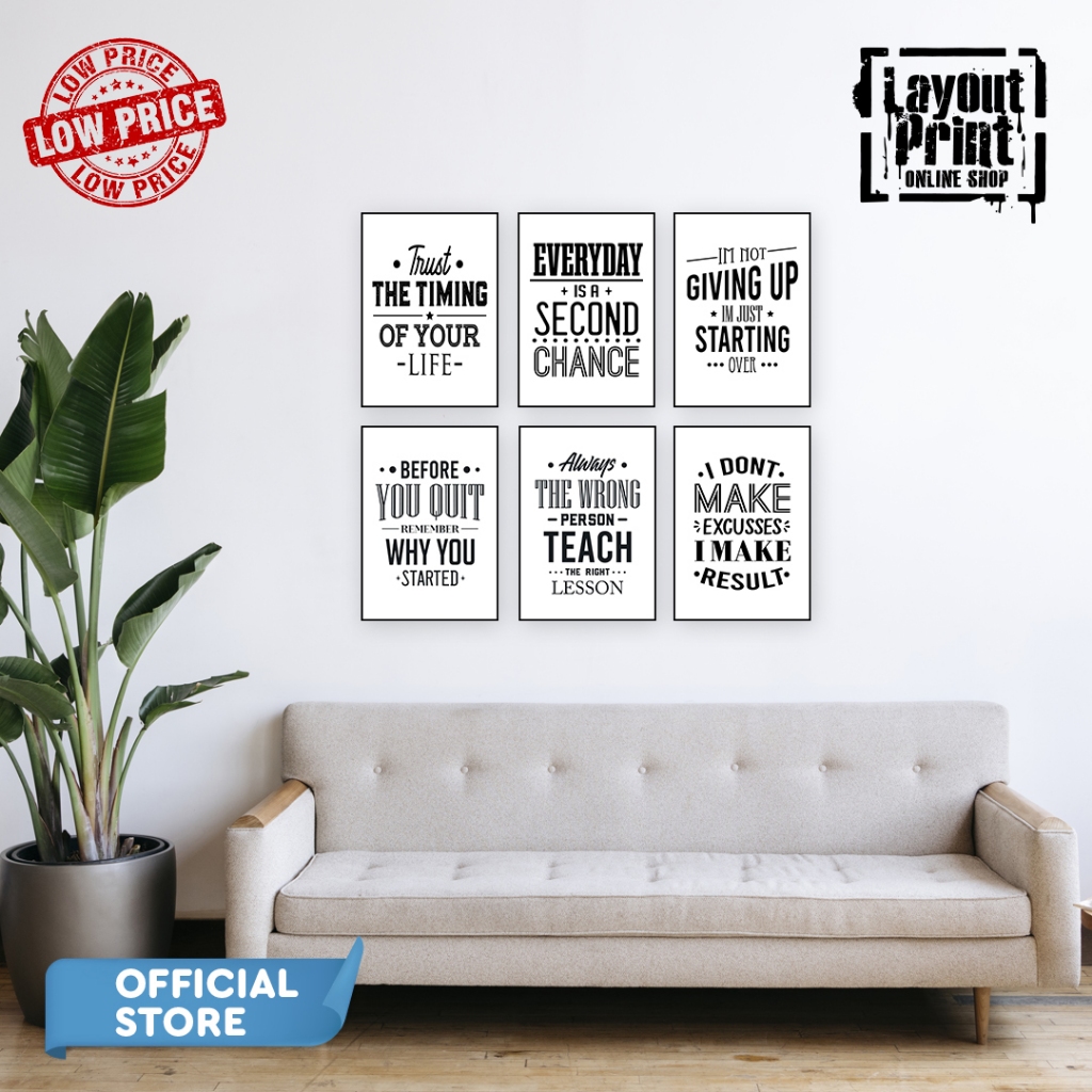 Motivational Quotes | Inspiration | Sayings Design (A4 size Laminated ...