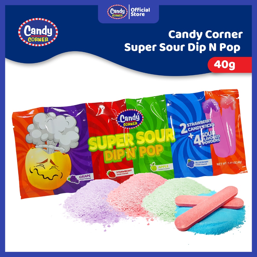 Candy Corner Super Sour Dip N Pop Candy 40g | Shopee Malaysia