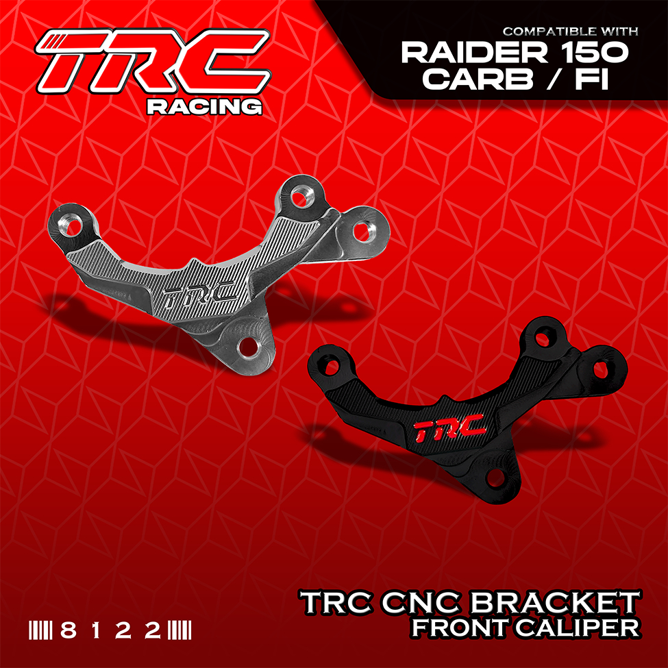 TRC Racing 2 POT CNC Brake Caliper Bracket For RAIDER 150 CARB/FI 8122 ...