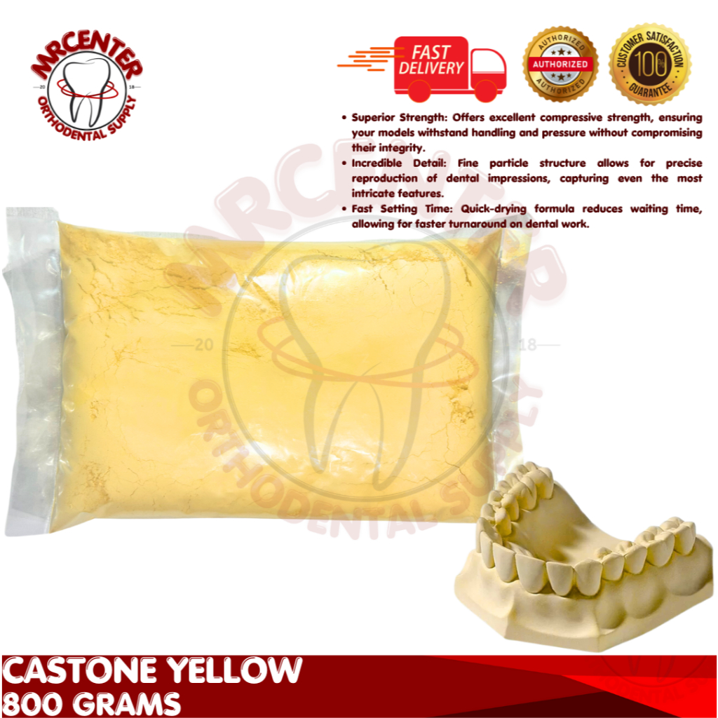 Dental Casts Made Easy:Castone Dental Stone Gypsum Powder 1kgDurable ...