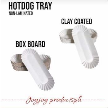 Box Board Paper Tray l 50-Pieces l Kikiam l Siomai l Hotdog l Dimsum l ...
