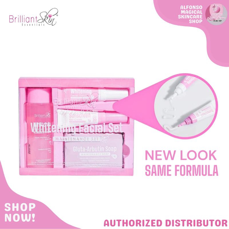 BRILLIANT SKIN WHITENING FACIAL MAINTENANCE SET (New Look) | Shopee ...