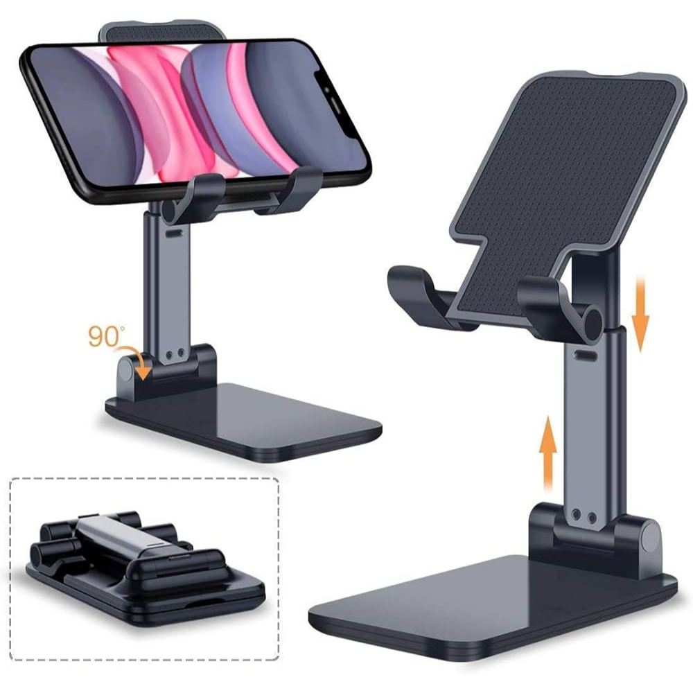 Mobile Phone Tablet Stand Folding Retractable Adjustable Cell Phone ...