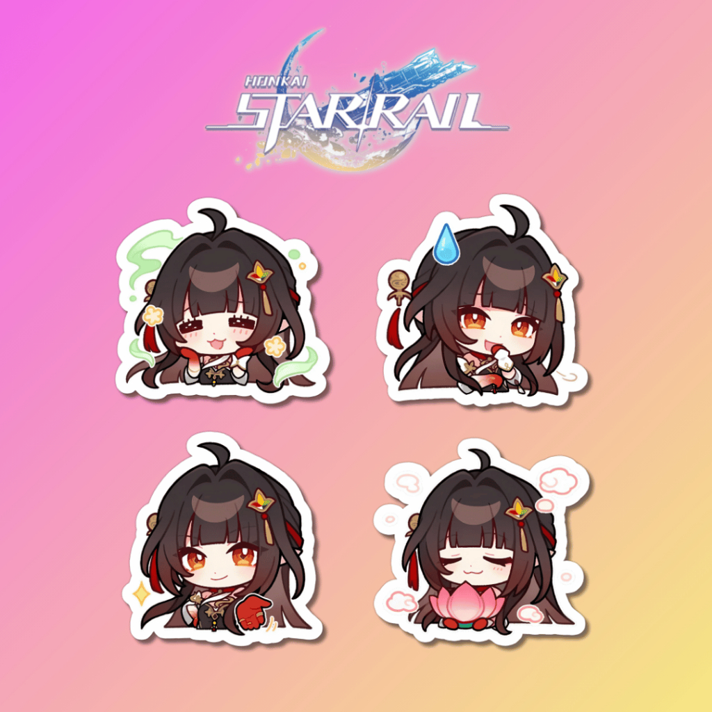 Honkai: Star Rail Lingsha Emoji Sticker Set (4pcs) | Shopee Malaysia