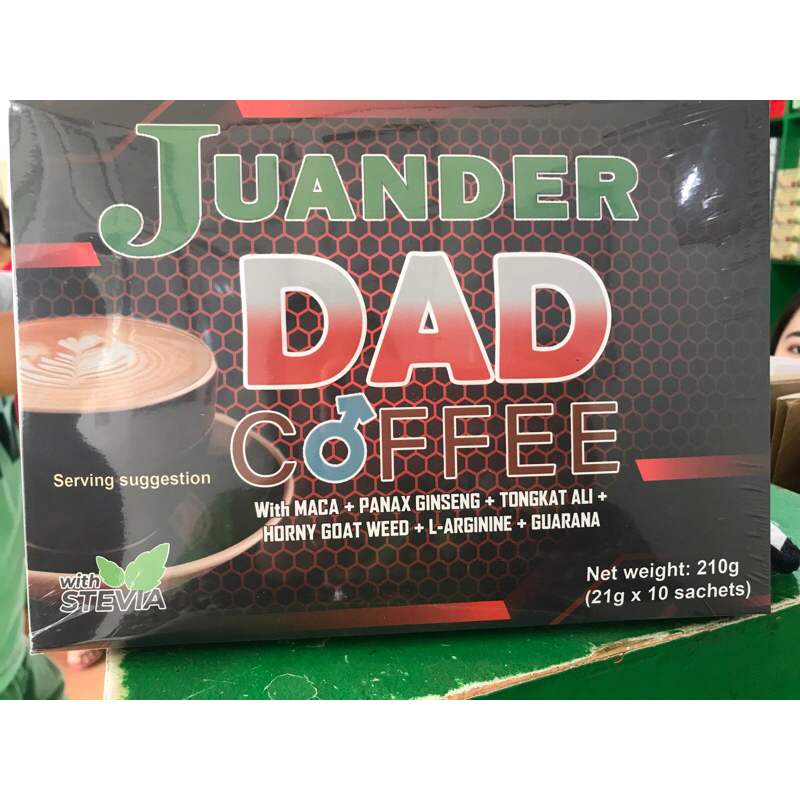 Juander Dad coffee(with Maca+coffee+Panax Ginseng+Tongkat ali) | Shopee ...