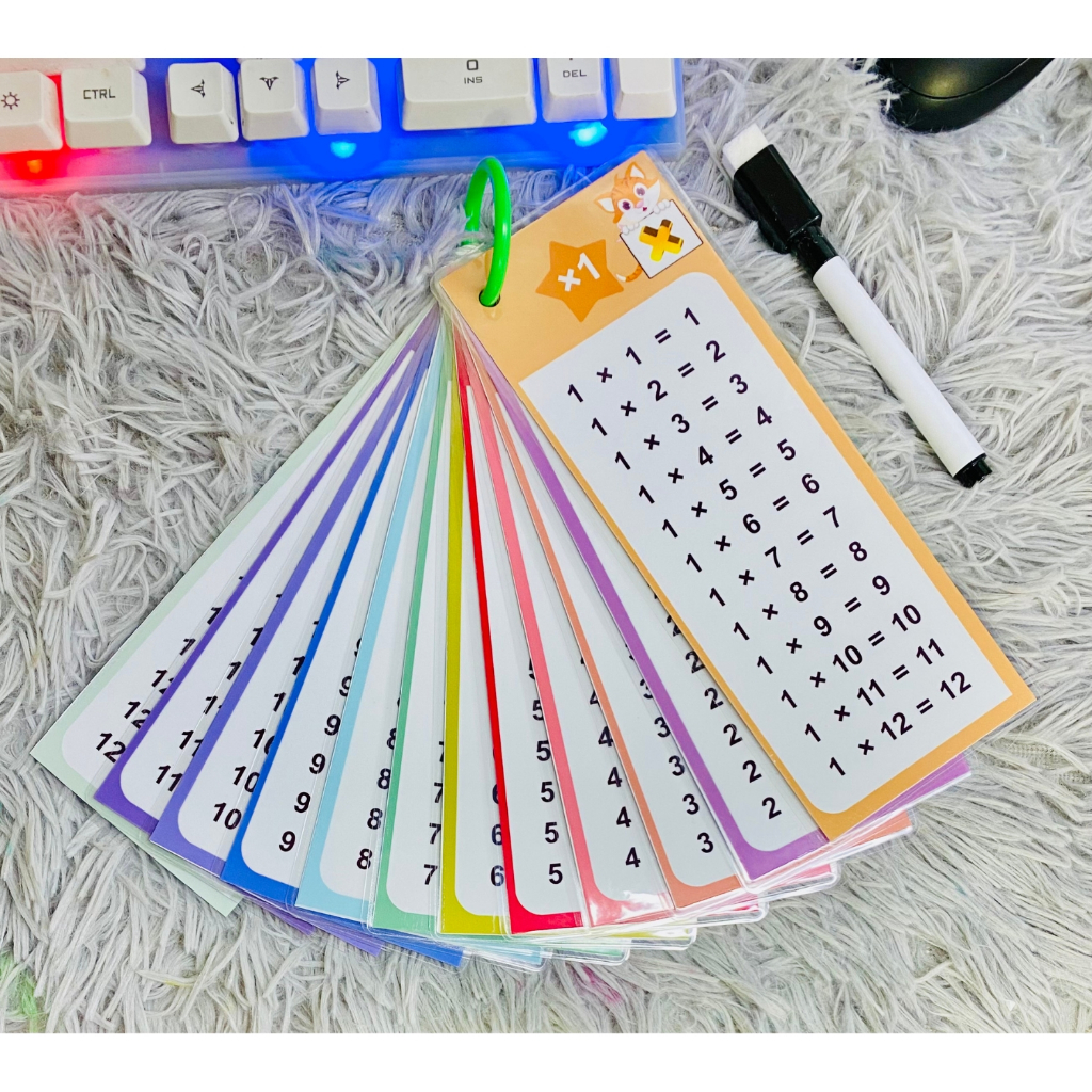Multiplication Laminated flashcards | Shopee Malaysia