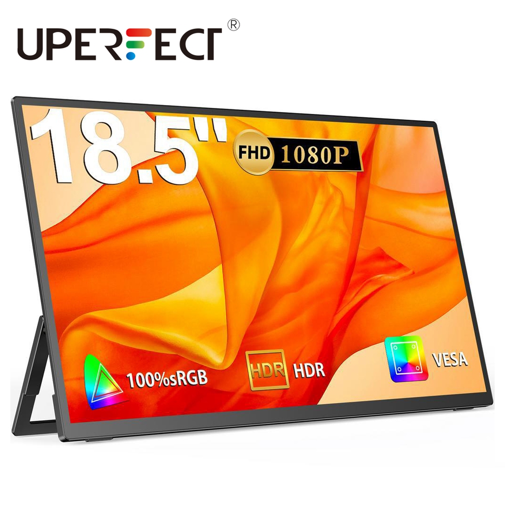 UPERFECT 18.5inch portable monitor 1080P 144/120hz ips monitor gaming ...