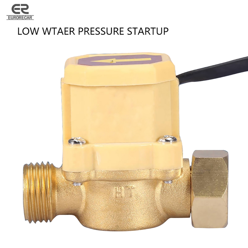 HT-200 3/4-1/2 Brass Water Flow Switch Thread Sensor Automatic Control ...