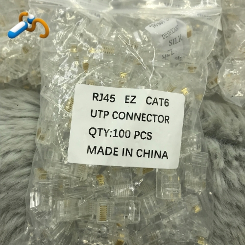 iCON RJ45 EZ CAT6 UTP Pass Through Connector End Pass Unshielded ...