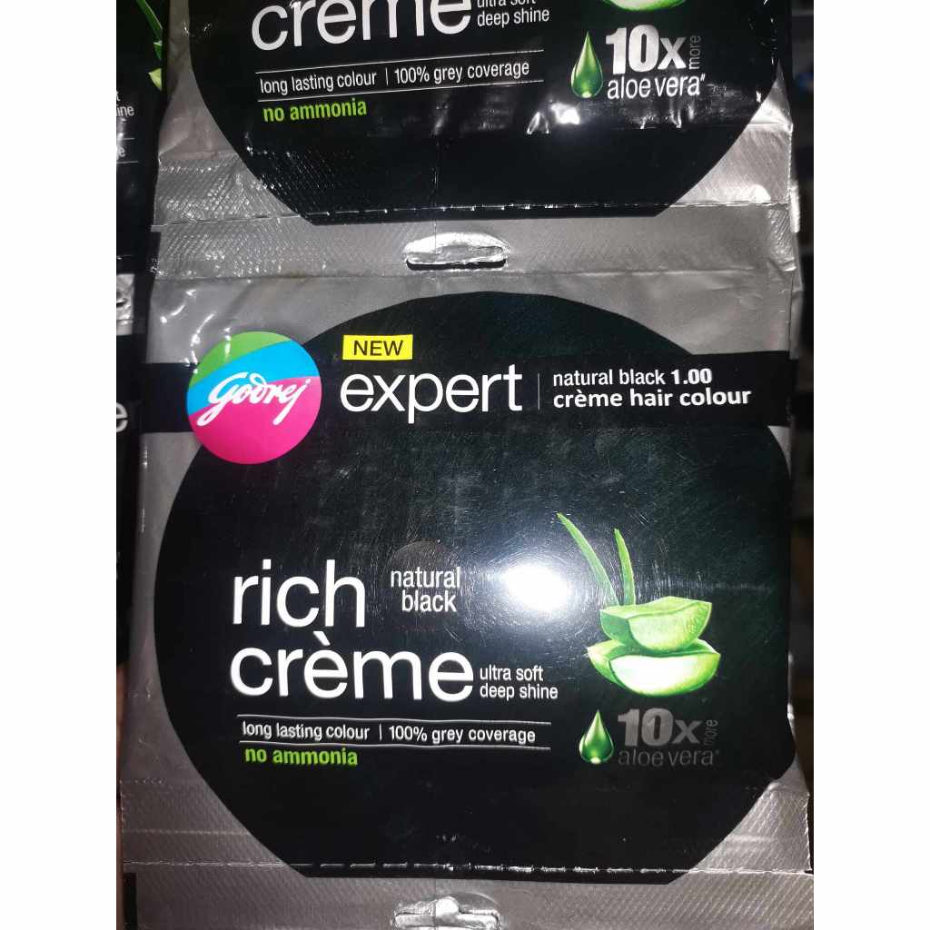 Godrej Expert Rich Creme Hair Colour 20G SACHET ( NATURAL BROWN,NATURAL ...