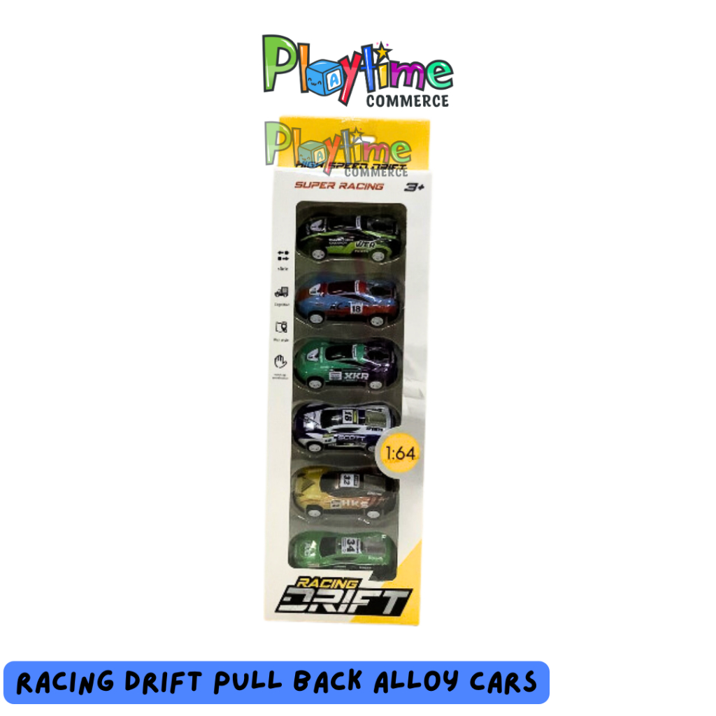 Racing Drift Mini Cars Pull Back Die Cast Police Collectibles Manual ...