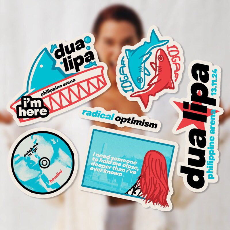Dua Lipa Sticker Pack - Radical Optimism Concert Merch Inspired ...