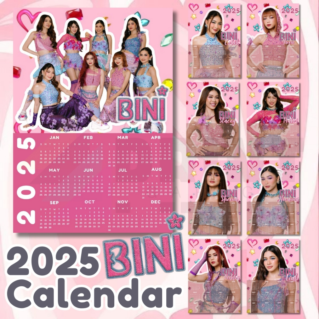 BINI 2025 CALENDAR (A3 Poster Type) | Shopee Malaysia