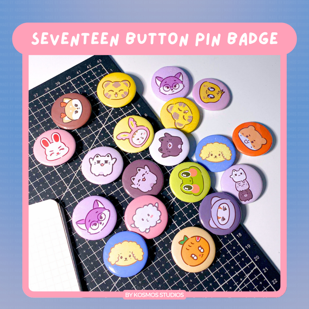 SEVENTEEN MINITEEN Button Pin Badge (1.25in / 32mm) | KPOP Merch ...