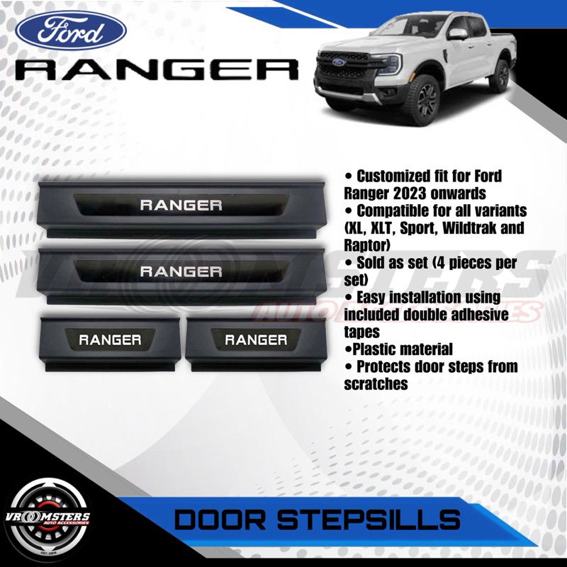 Next Gen Ford Ranger 2023, 2024 and 2025 Door Stepsills Vroomsters ...