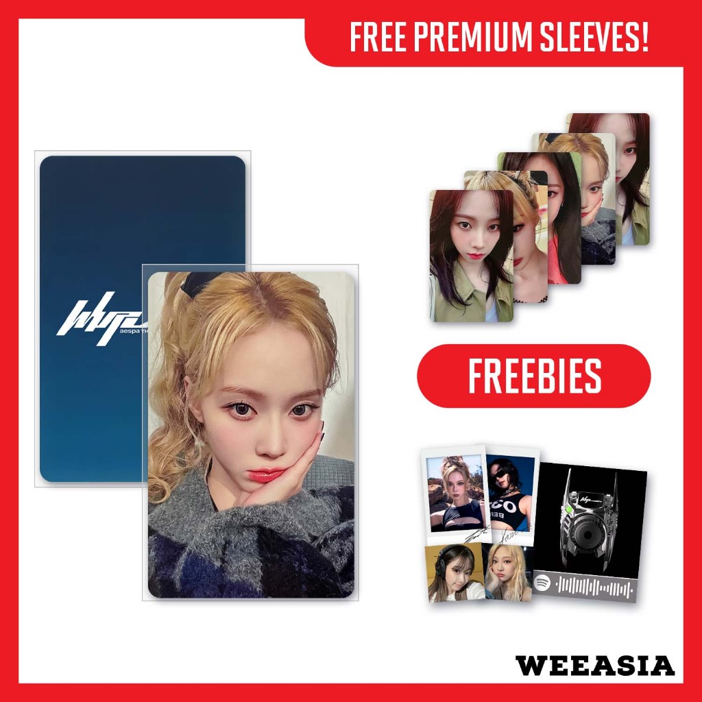 AESPA WHIPLASH DEAR MY MUSE LUCKY DRAW LOMO CARDS PHOTOCARDS HD Print with FREEBIES | WEEASIA ...