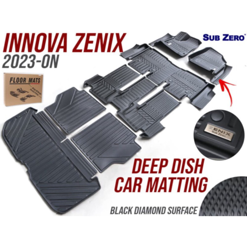 innova Zenix - 5D deep dish matting (Complete Set) extended type ...