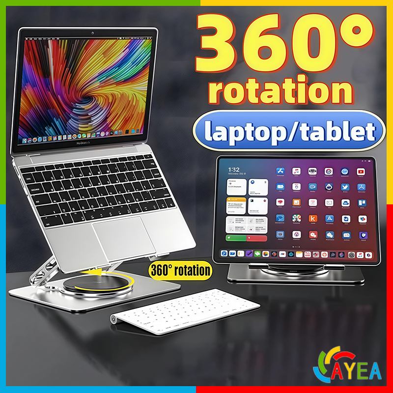 360 Rotation Laptop Stand Adjustable Metal Laptop Cooler for Laptop ...