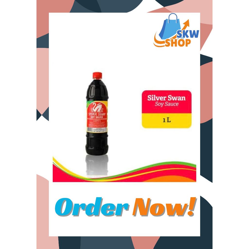 Silver Swan Soysauce 1 liter Toyo Used in traditional Filipino recipes like adobo,Marinade ...