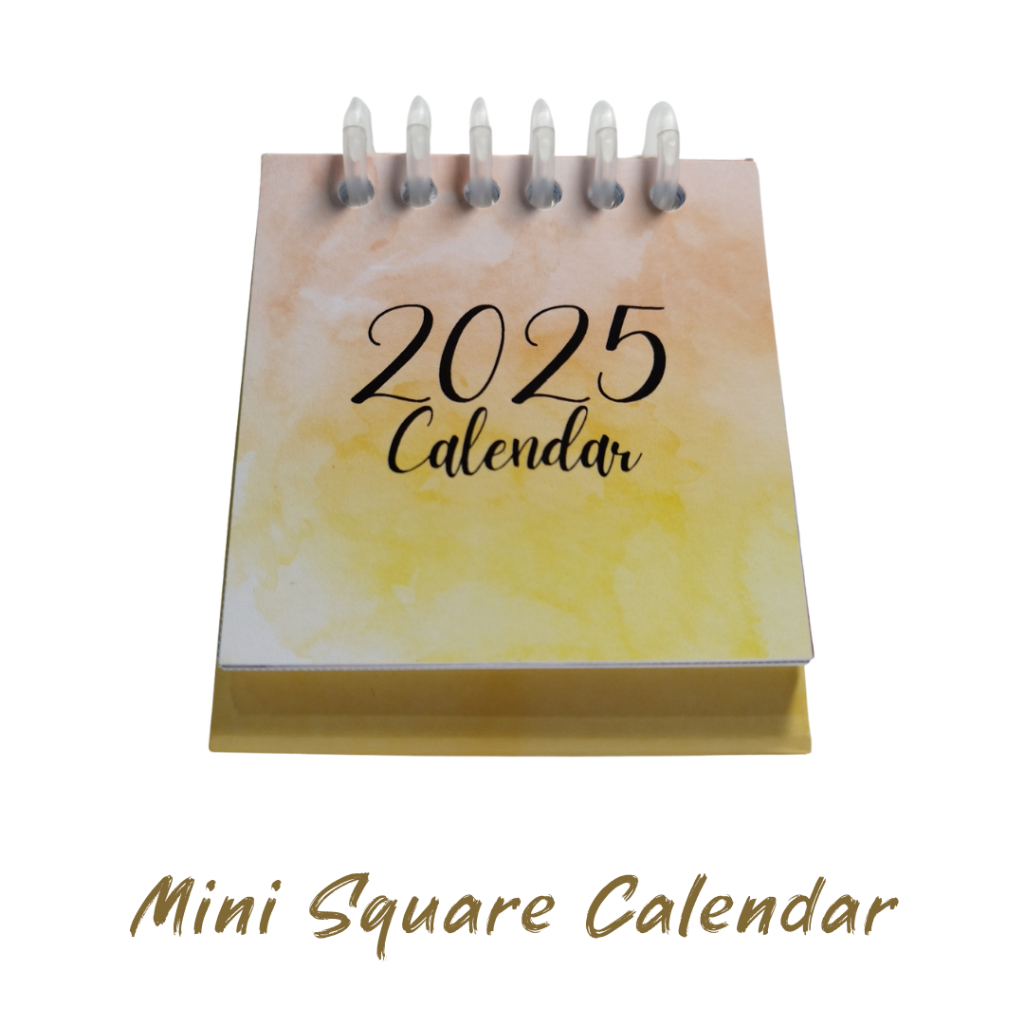 2025 New Year Mini Calendar with Standee for Desk, Home, or Office ...
