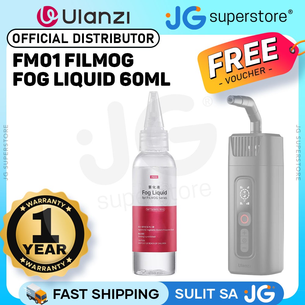 Ulanzi FM01 FILMOG Ace Portable Fog Machine (60ml) Fog Liquid - Refillables for Smoke Machine ...