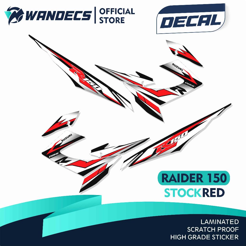Suzuki Raider 150 Waterproof Decal Sticker-for 2nd gen Carb, Reborn ...