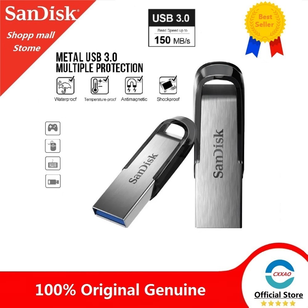 SanDisk Ultra Flair USB Flash Drive CZ73 3.0 32GB/64GB/128GB/256GB PenDrive -Local | Shopee Malaysia