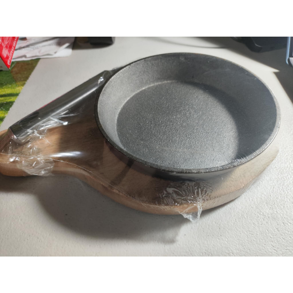 (MALIIT LANG PO) Sizzling Plate Round 14.5cm Heavyduty with STAINLESS ...