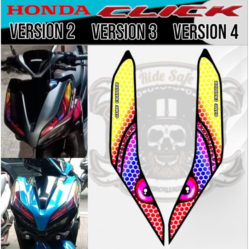 Honda Click Version 2,3 and 4 Kilay Tint / Click Sticker / Click V2,V3 ...