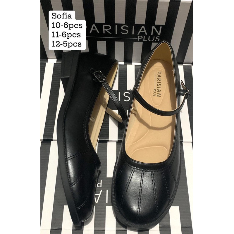 Parisian Black Shoes "PLUS SIZE" w/box | Shopee Malaysia