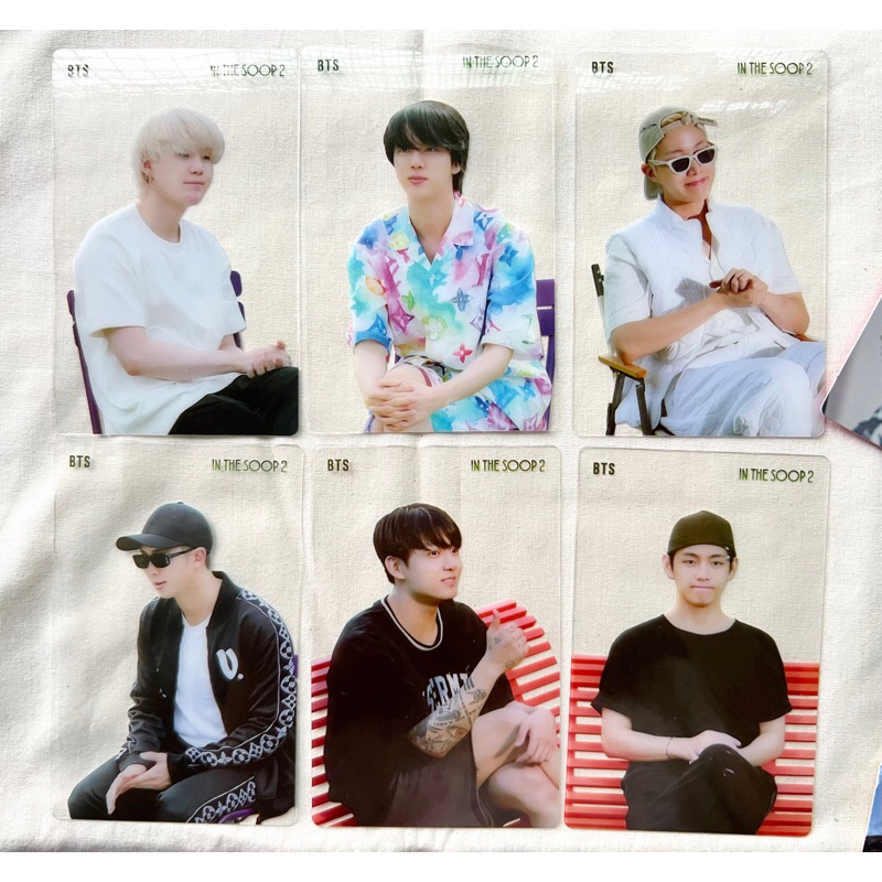 Official BTS In the Soop Transparent Photocard SET of 5 (V excluded) | Shopee Malaysia