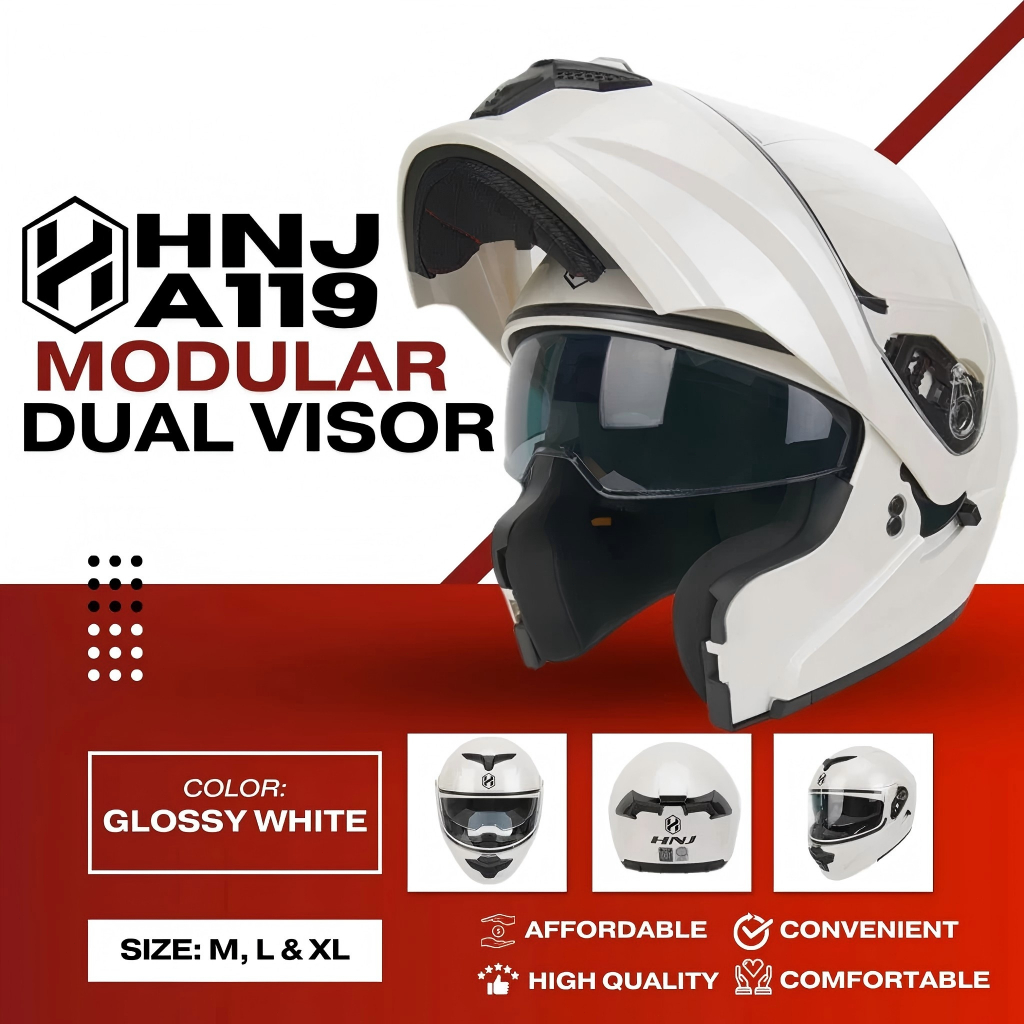 100 HNJ 920 modular helmet dual visor helmet full face for woman and ...