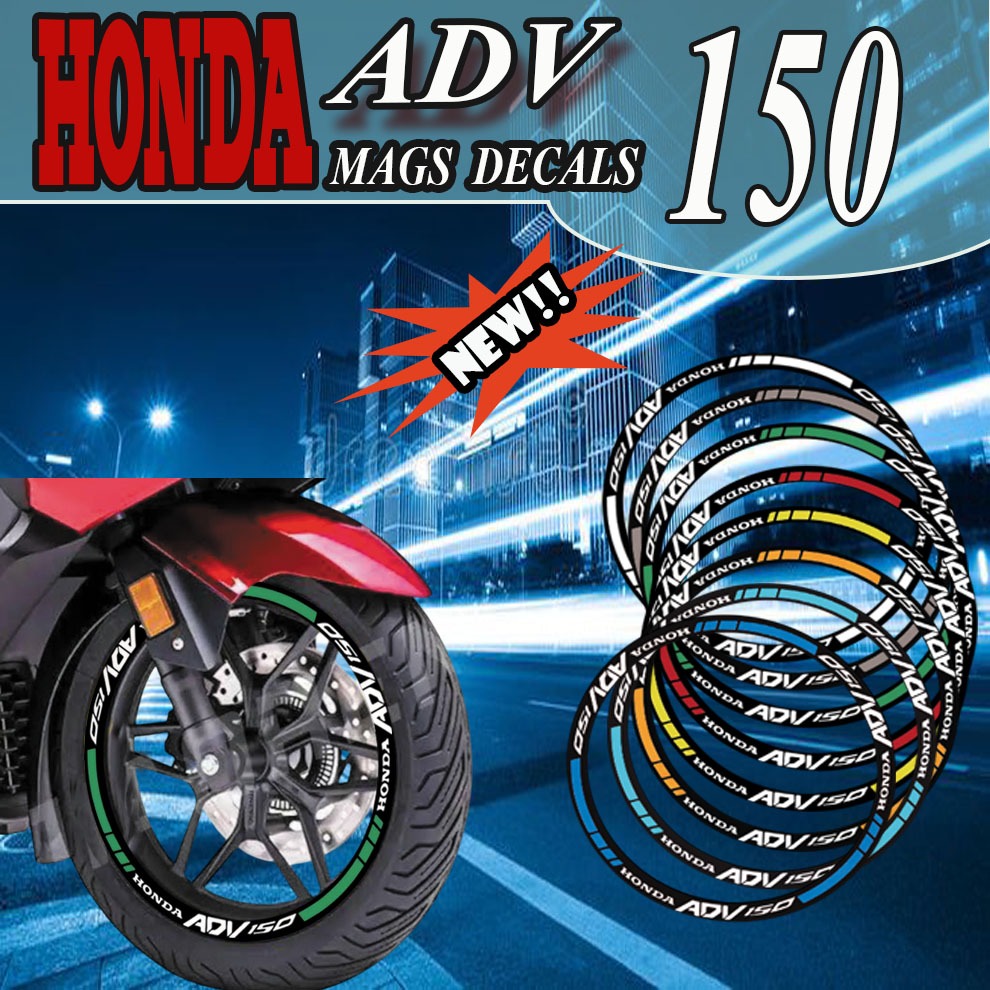 NEW MAGS STICKER DESIGN FOR HONDA ADV160 & 150/ MAGS STICKER FOR ADV ...