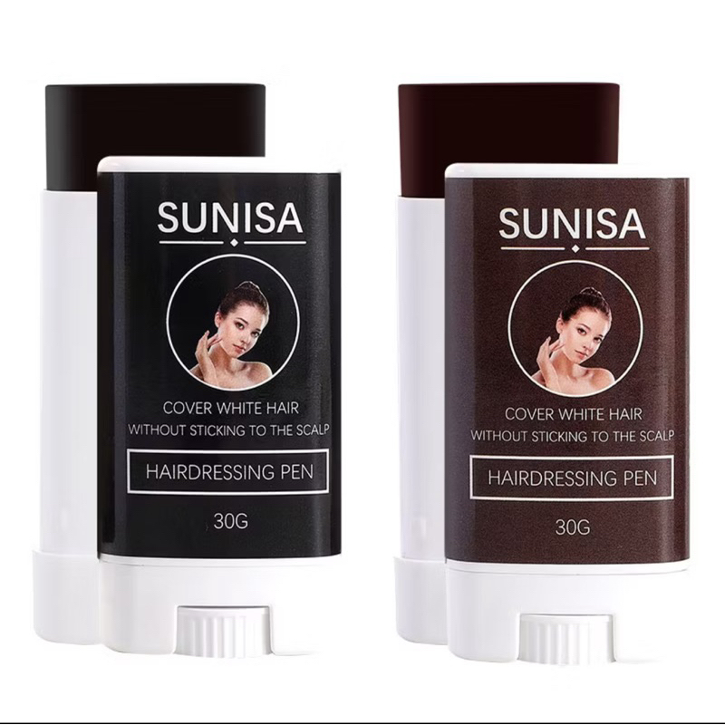 SUNISA Styling Wax Hair Sleek Stick Hair Color Dyeing Pen Plant Hair ...
