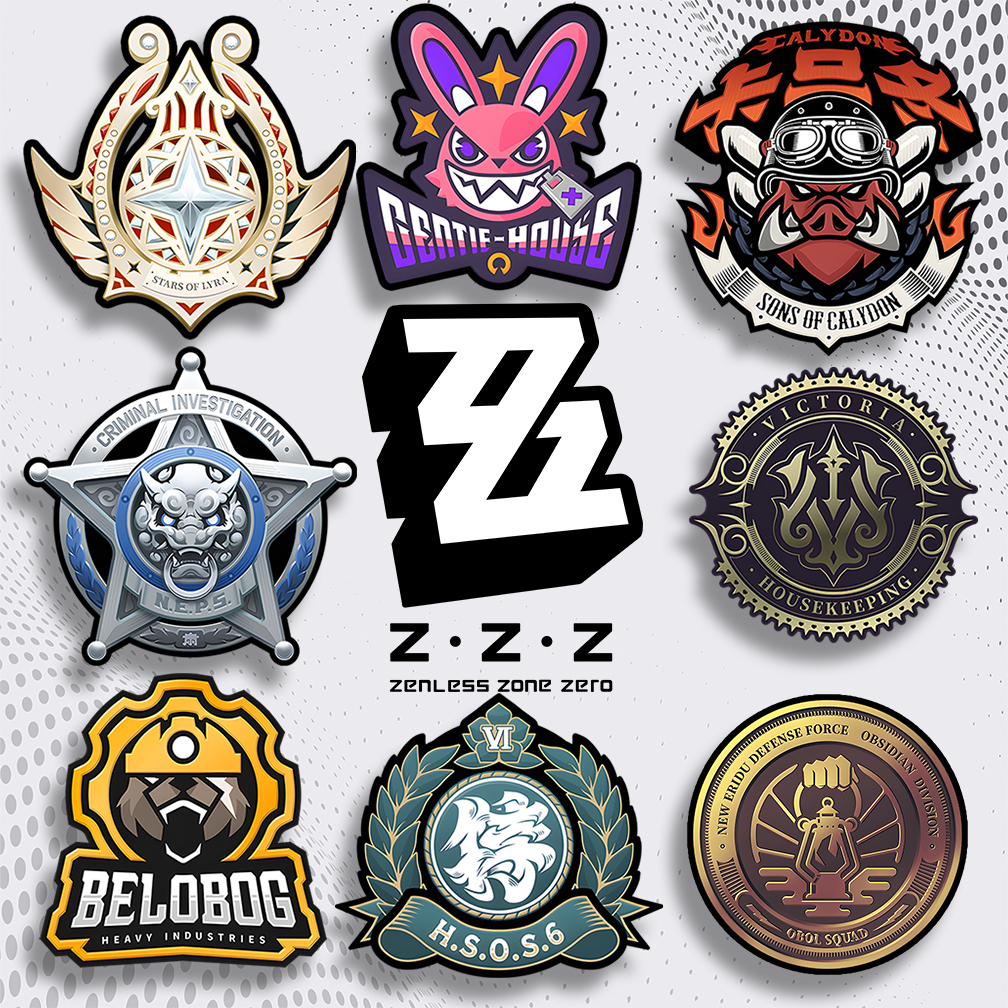 Zenless Zone Zero Waterproof Vinyl Faction Stickers for tumblers ...