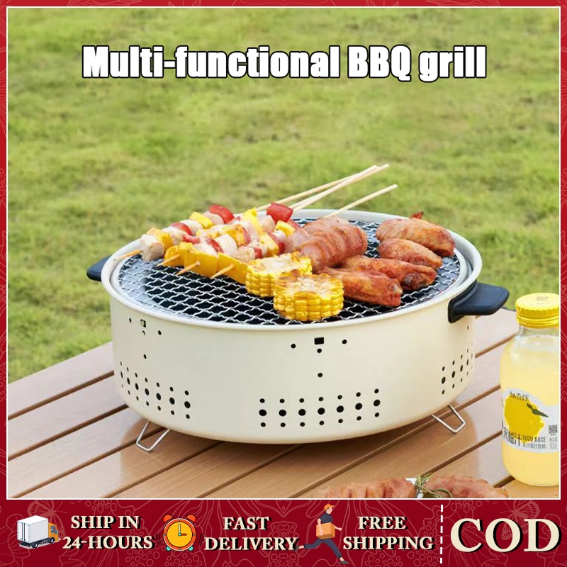 Outdoor Charcoal Barbecue Grill Portable griller Korean BBQ Grill ...