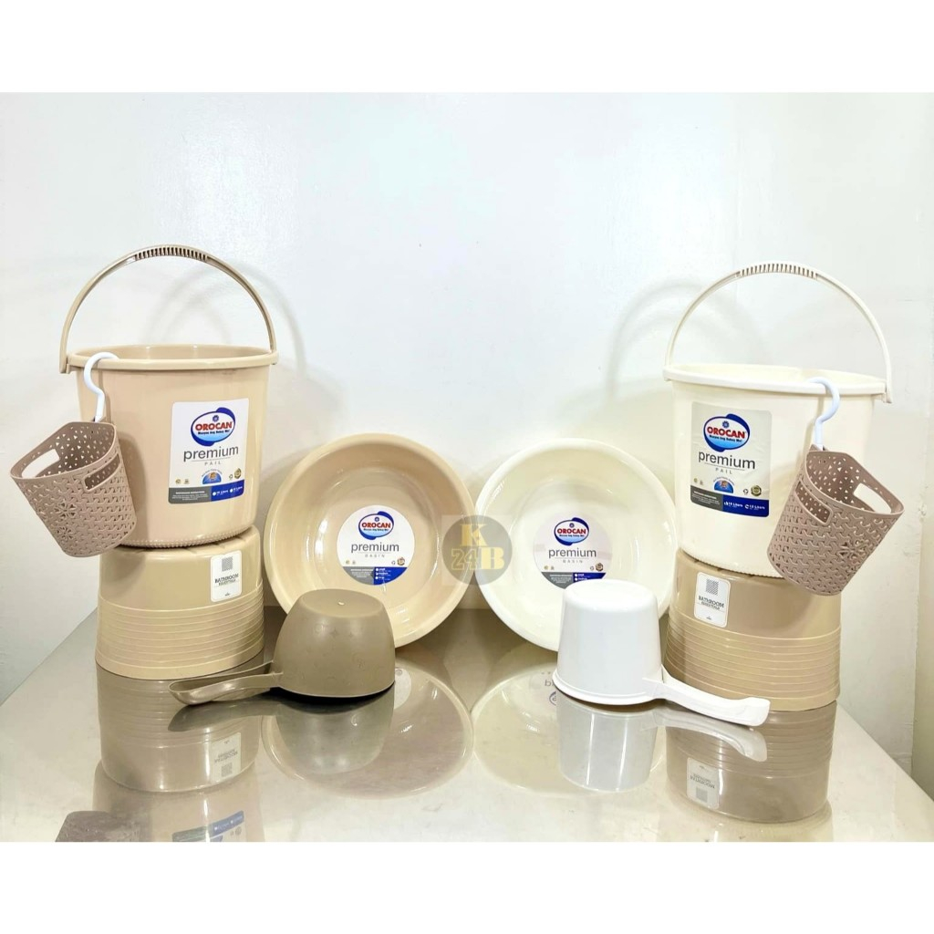 Laudry Set Essential /Set of Pail, Basin, Stool and Dipper with Free ...