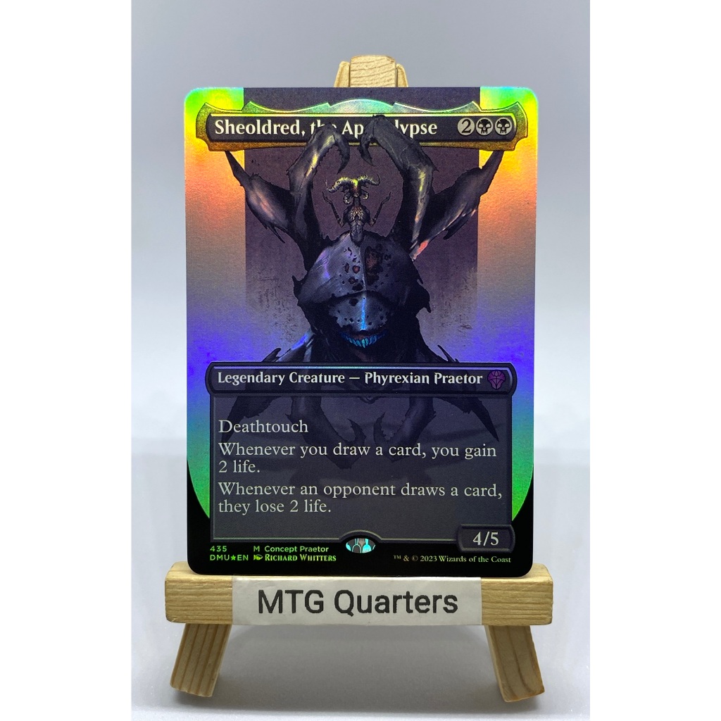 MTG Proxy Card - Sheoldred, the Apocalypse (Concept Praetor Foil ...